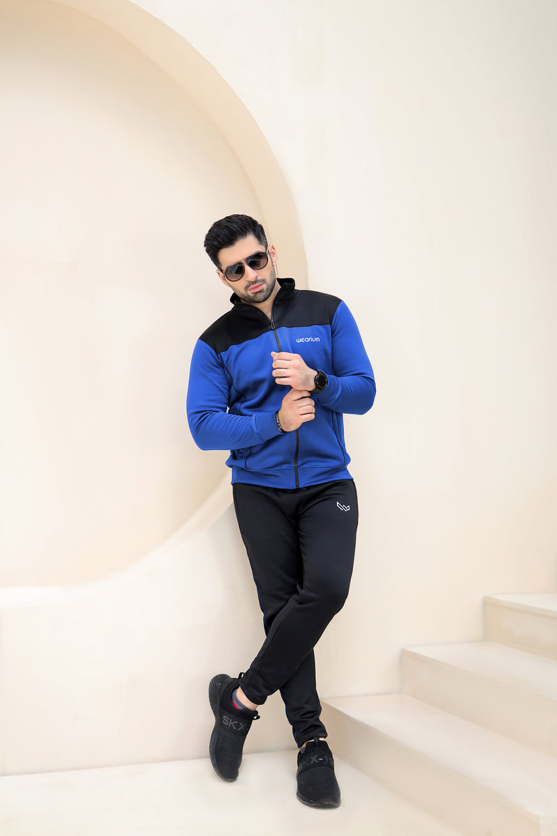 Royal Blue Tracksuit for Men - Winter Tracksuits - Wearium