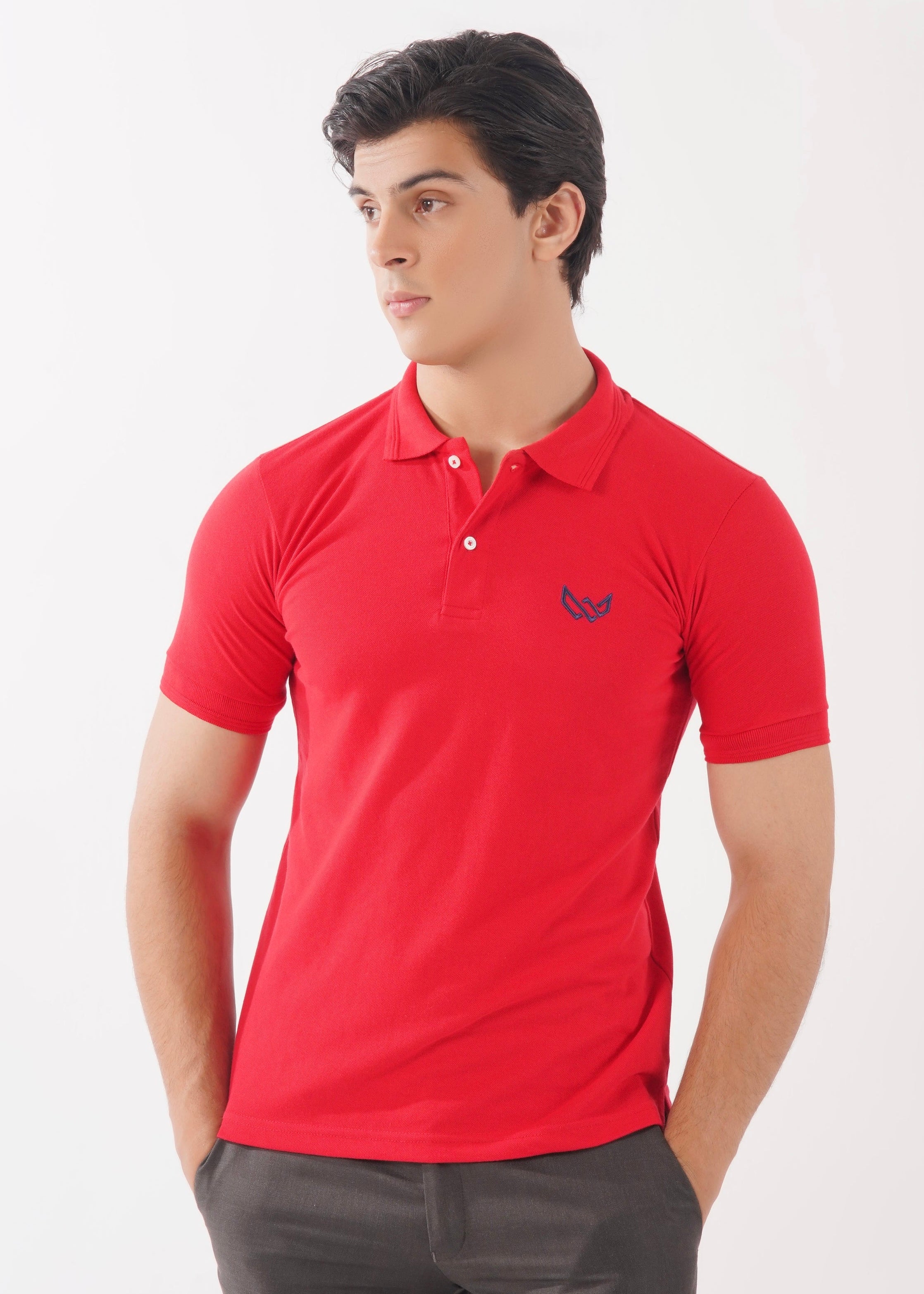Crimson Red Basics Polo - Red Summer Polo – Wearium