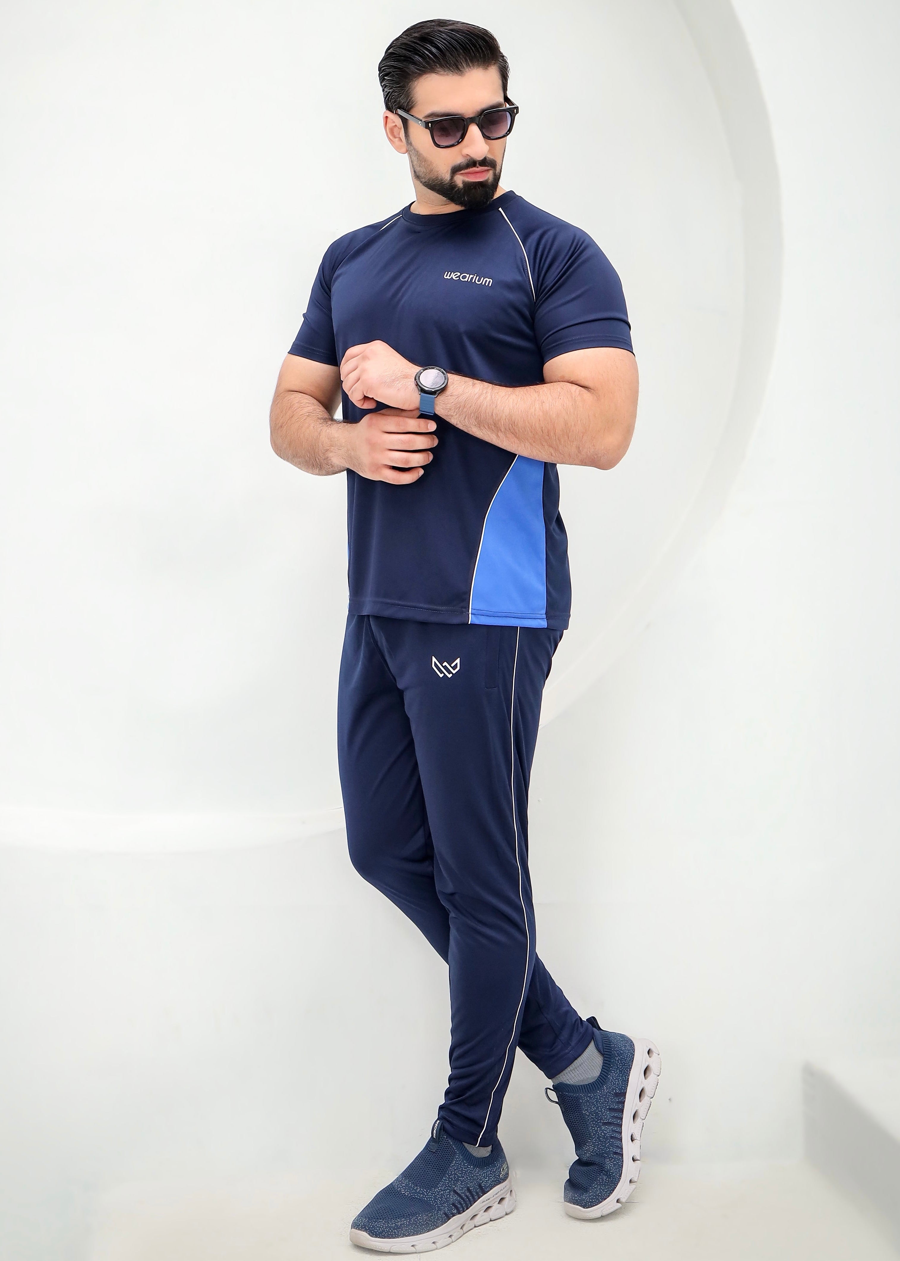Skyline - Navy/Royal Tracksuit – Wearium