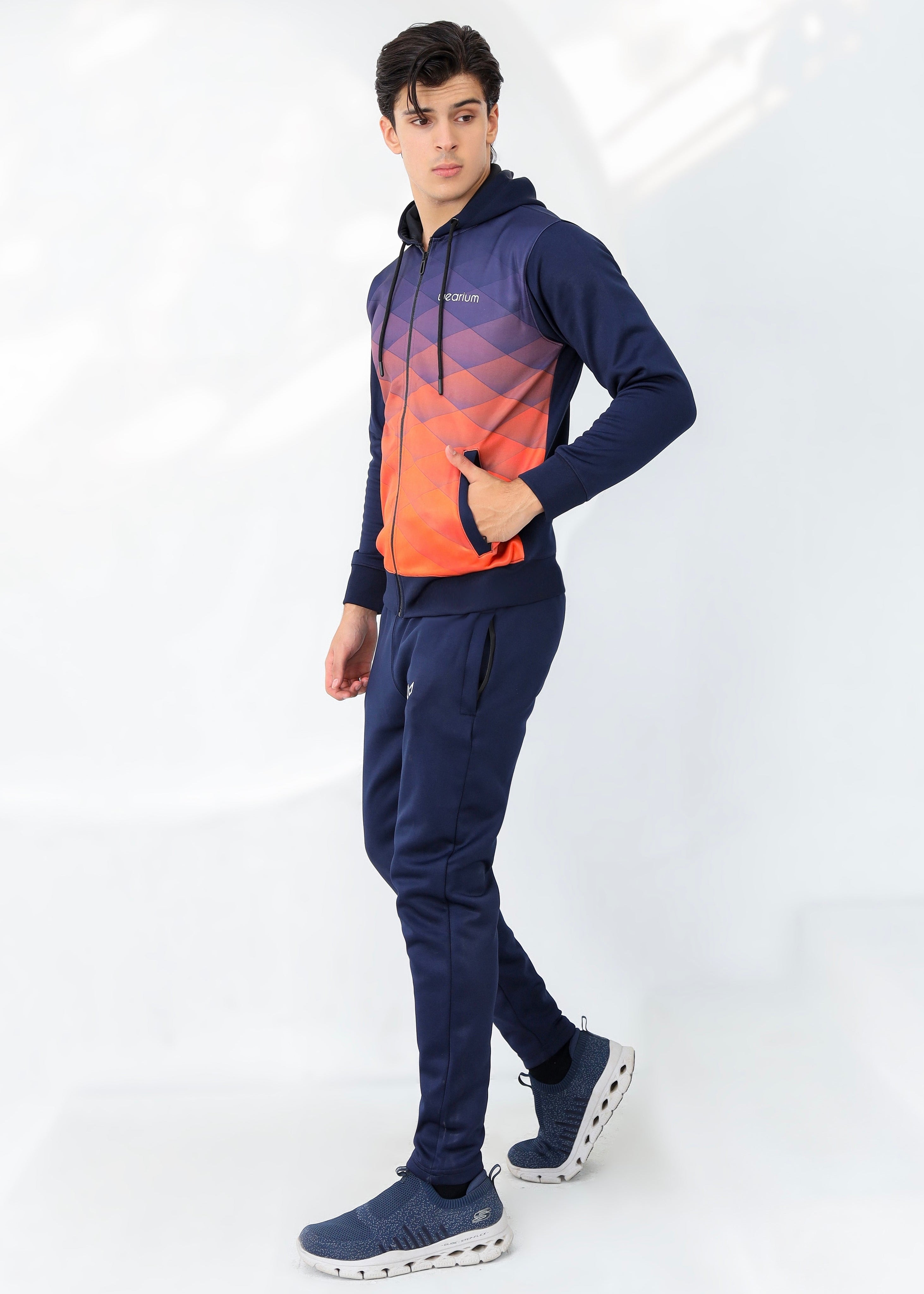 Bold Flow Zip Up Winter Tracksuit - Wearium